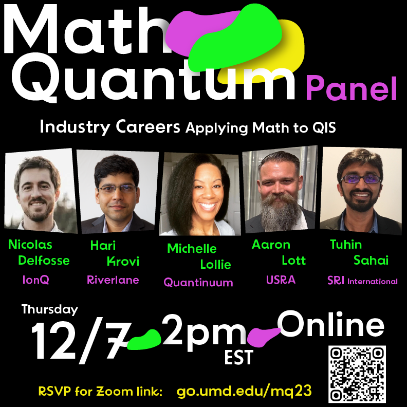 Panel - Industry Careers Applying Mathematics to QIS | MathQuantum